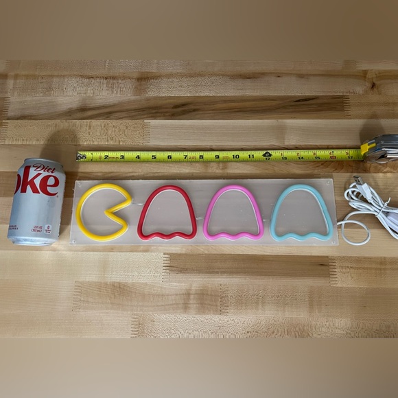 Wall Decor | Led Neon Retro Pacman Light Usb Brand New | Poshmark